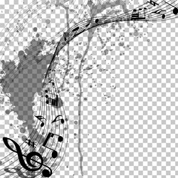 Grunge musical notes design Royalty Free Vector Image