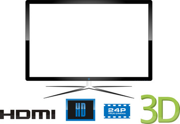 Blue led icon on white background sign light Vector Image