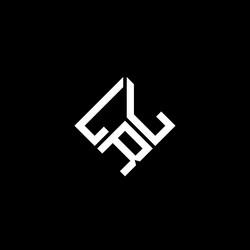 Lrl letter logo design on black background Vector Image