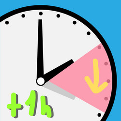 Time change spring Royalty Free Vector Image - VectorStock