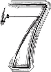 Number 7 Vector Images (over 19,000)