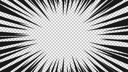 Black comic book transparent background Royalty Free Vector