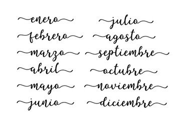 Months Names Font Vector Images (over 570)