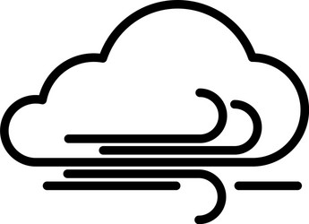Wind cloud icon design template isolated Vector Image