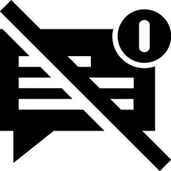 Blocked message Royalty Free Vector Image - VectorStock