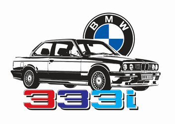 Bmw e30 m3 Royalty Free Vector Image - VectorStock
