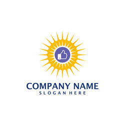 Sun like logo design good sun logo design Vector Image