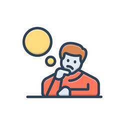 Thinking Royalty Free Vector Image - VectorStock