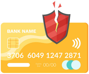 Virus ddos hacker attack credit card hacking Vector Image