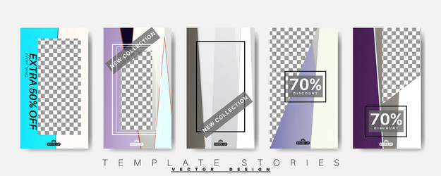 Editable story background template background Vector Image