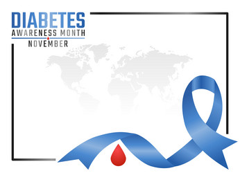 Flyers promoting diabetes awareness month Vector Image