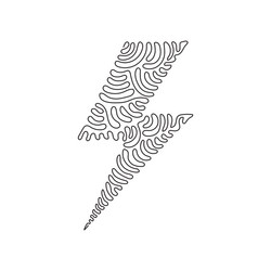 Doodle lightning in blue square Royalty Free Vector Image