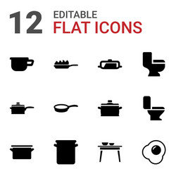 Pan icons Royalty Free Vector Image - VectorStock