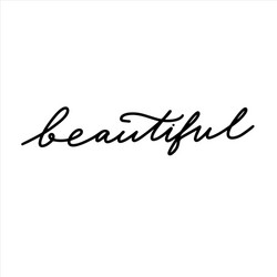 Beauty Calligraphy Word Vector Images (over 7,800)