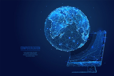 Earth on smartphone screen Royalty Free Vector Image