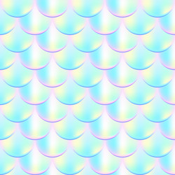 Red and yellow mermaid scale seamless pattern Vector Image