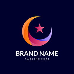 Moon game logo Royalty Free Vector Image - VectorStock