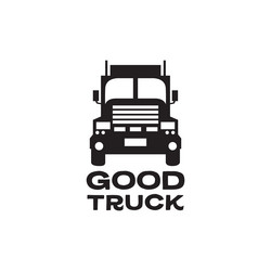 Isolated truck container front logo design Vector Image