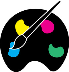 Paint icon artist symbol Royalty Free Vector Image