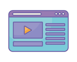 Blue web page Royalty Free Vector Image - VectorStock