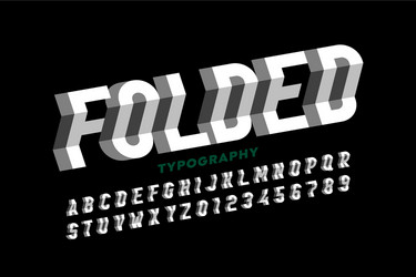 Paper Fold Font Vector Images (over 2,100)
