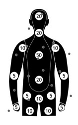 Human Silhouette Shooting Target Vector Images (over 380)