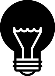 No light bulb sign Royalty Free Vector Image - VectorStock