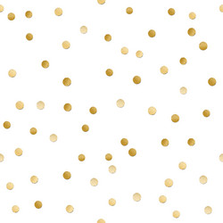 Seamless scattered shiny golden glitter polka dot Vector Image