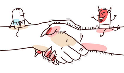 Evil Handshake Vector Images (73)