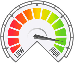 Customer feedback scale flat Royalty Free Vector Image