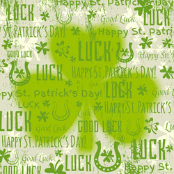 Green patrick background with shamrock Royalty Free Vector