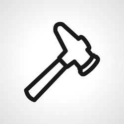 Hummer line icon linear outline icon Royalty Free Vector