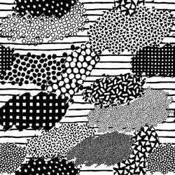 Classic hounds-tooth pattern in a patchwork Vector Image