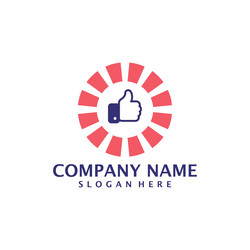 Sun like logo design good logo design Royalty Free Vector