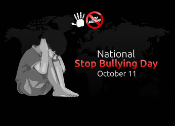 Flyers promoting national stop bullying day Vector Image