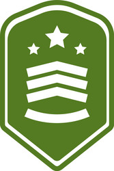 Officer choice icon bage Royalty Free Vector Image