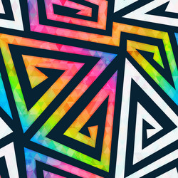 Rainbow color graffiti pattern Royalty Free Vector Image
