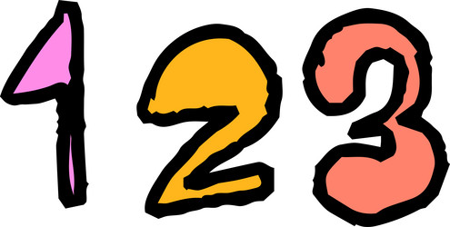 Number Graffiti 2 Vector Images (over 130)