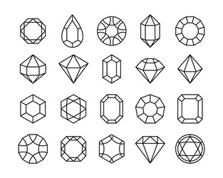 Ruby Outline Gem Vector Images (over 930)