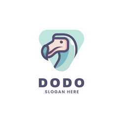 Dodo bird cartoon icon Royalty Free Vector Image