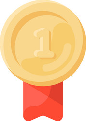 Number 1 badge Royalty Free Vector Image - VectorStock