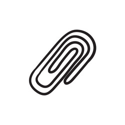 Attach symbol sketch icon Royalty Free Vector Image