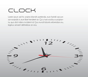 White clock Royalty Free Vector Image - VectorStock