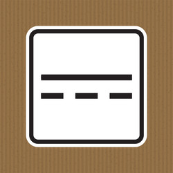 Direct current dc symbol sign Royalty Free Vector Image