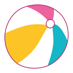 Beach ball design Royalty Free Vector Image - VectorStock
