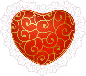 Valentines Heart Lace Vector Images (over 2,800)