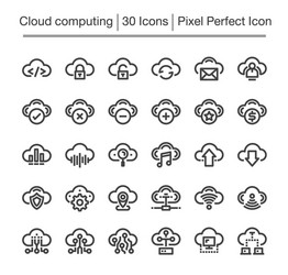 Cloud computing sync icon Royalty Free Vector Image