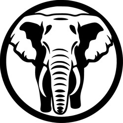 Elephant infinity logo Royalty Free Vector Image