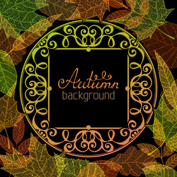 Geometric autumn background Royalty Free Vector Image