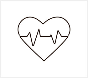 Doodle medicine heart icon sketch Royalty Free Vector Image